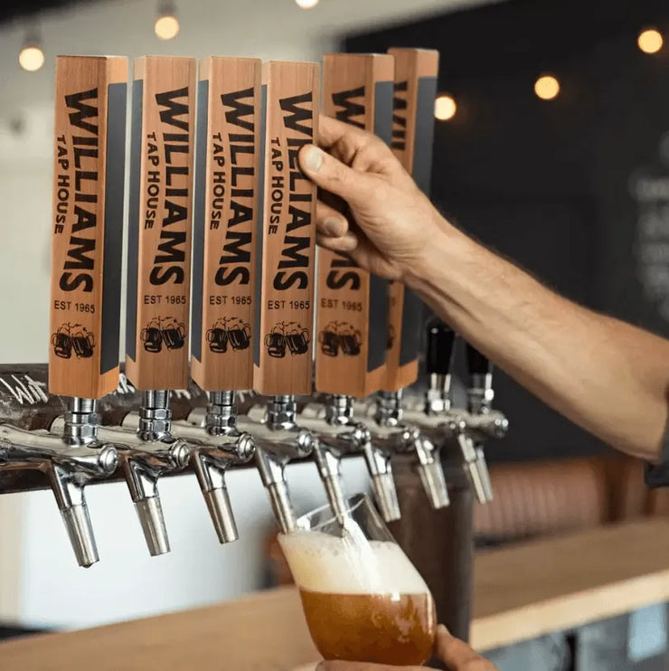 Custom Beer Tap Handle - Personalized Engraving & Chalkboard Decals ...