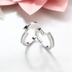Personalized Infinity Couple Rings – Custom Engraved Sterling Silver ...