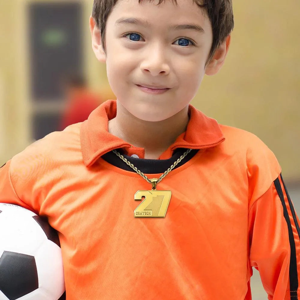 Custom Sports Number Necklace - Personalized Jewelry – Belbren
