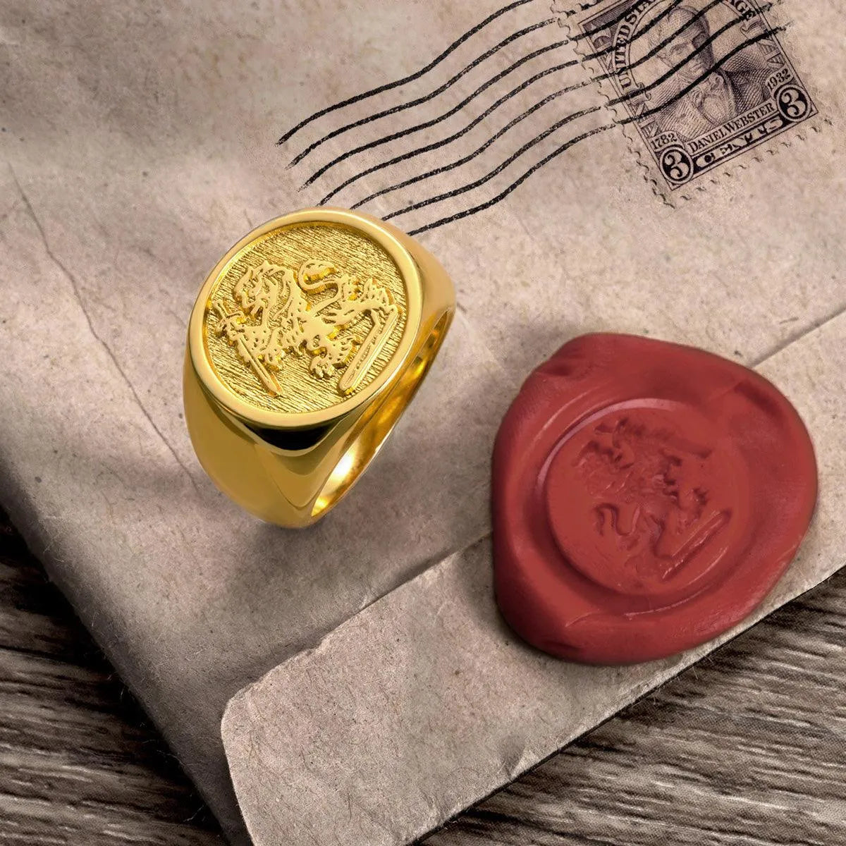 University Emblems & Custom Signet Rings – Wax Seals & Family Crests ...